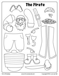 Pirate-Cut-and-Paste-400 - Tim's Printables