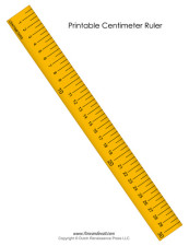 Printable Centimeter Ruler - Tim's Printables