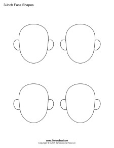 Face Templates / Face Shape Printables - Tim's Printables