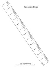 Printable Ruler PDF for Students and Teachers - Tim's Printables