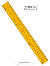 Printable Ruler with Centimeters – Tim's Printables