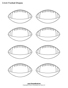 Football Templates / Football Shape Printables - Tim's Printables