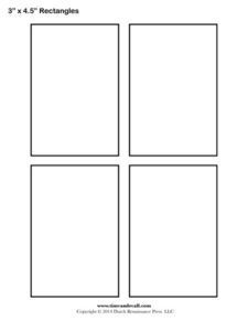 Rectangle Templates - 3 Inch - Tim's Printables