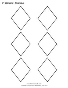 Diamond Templates - 3 inch - Tim's Printables