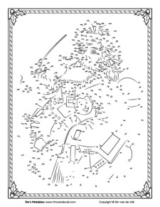 Santa Claus Dot-to-Dot - Tim's Printables