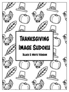Printable Thanksgiving Image Sudoku Activity - Tim's Printables