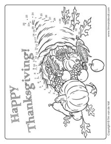 Thanksgiving Dot-to-Dot - Tim's Printables
