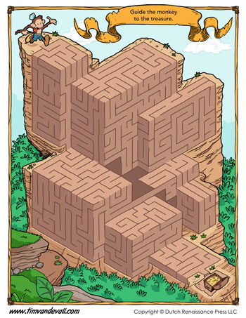 Treasure-Hunt-Maze-01-350 - Tim's Printables