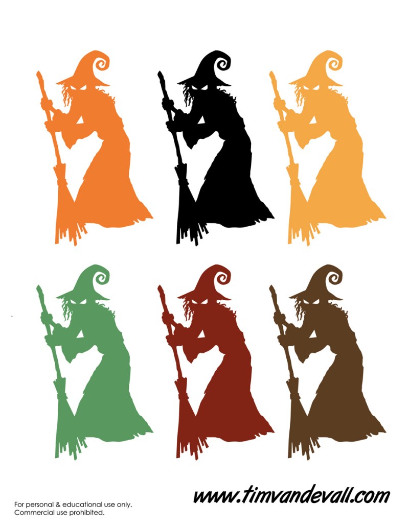 Witch Shapes - Tim's Printables