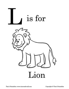 Alphabet Book - Black and White - Tim's Printables