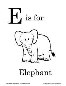 Alphabet Book - Black and White - Tim's Printables