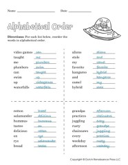 Alphabetical Order Worksheets Tim s Printables Alphabetical Order Worksheets Tim s Printables