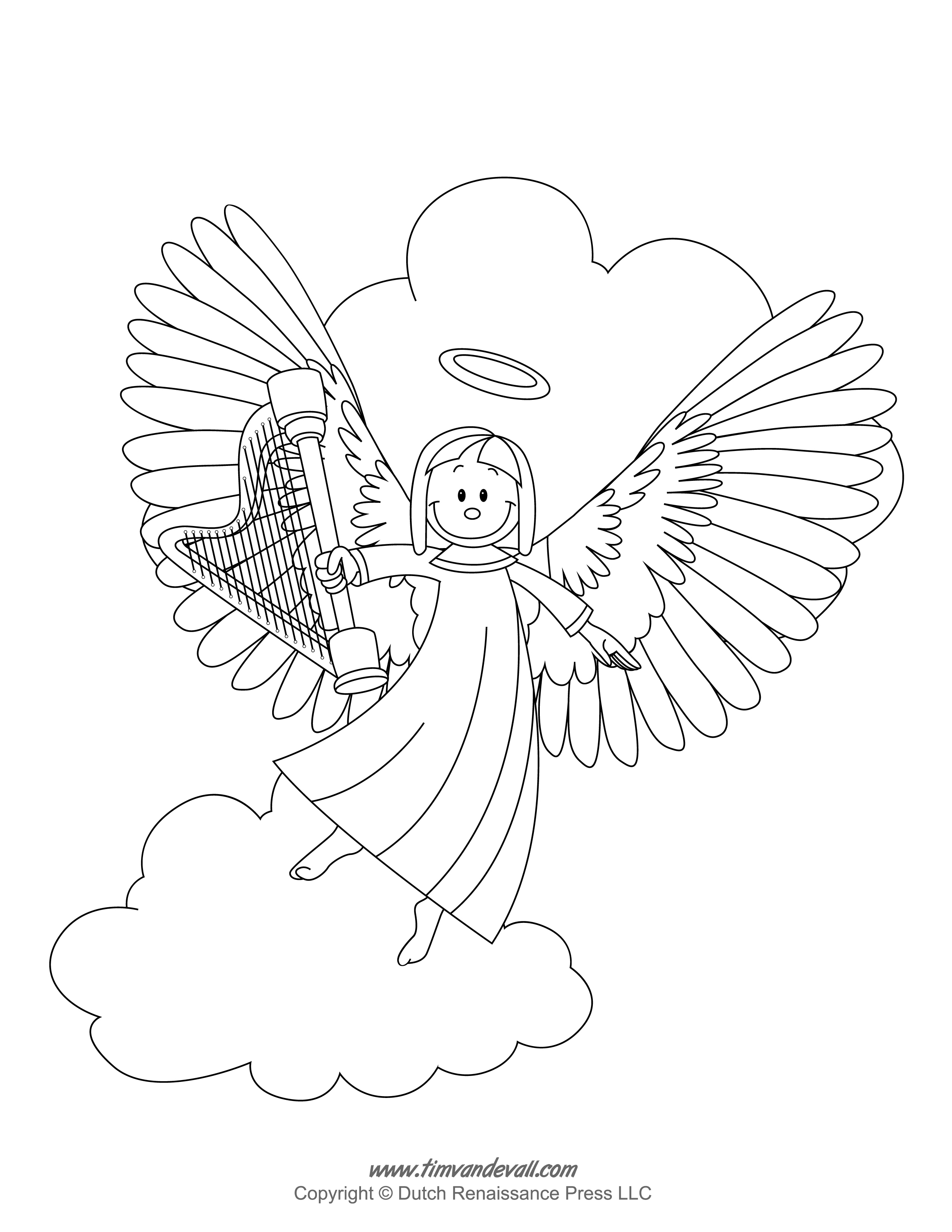 Angel Template - Tim's Printables