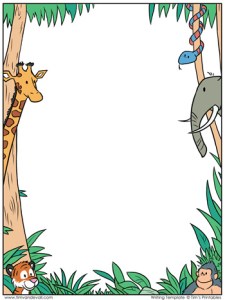 Animal Writing Paper - Tim's Printables