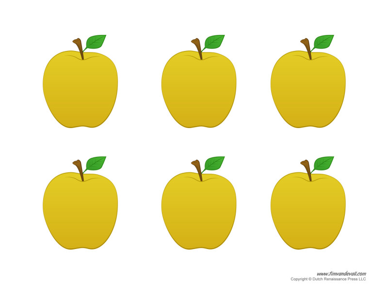 apple templates - Tim's Printables