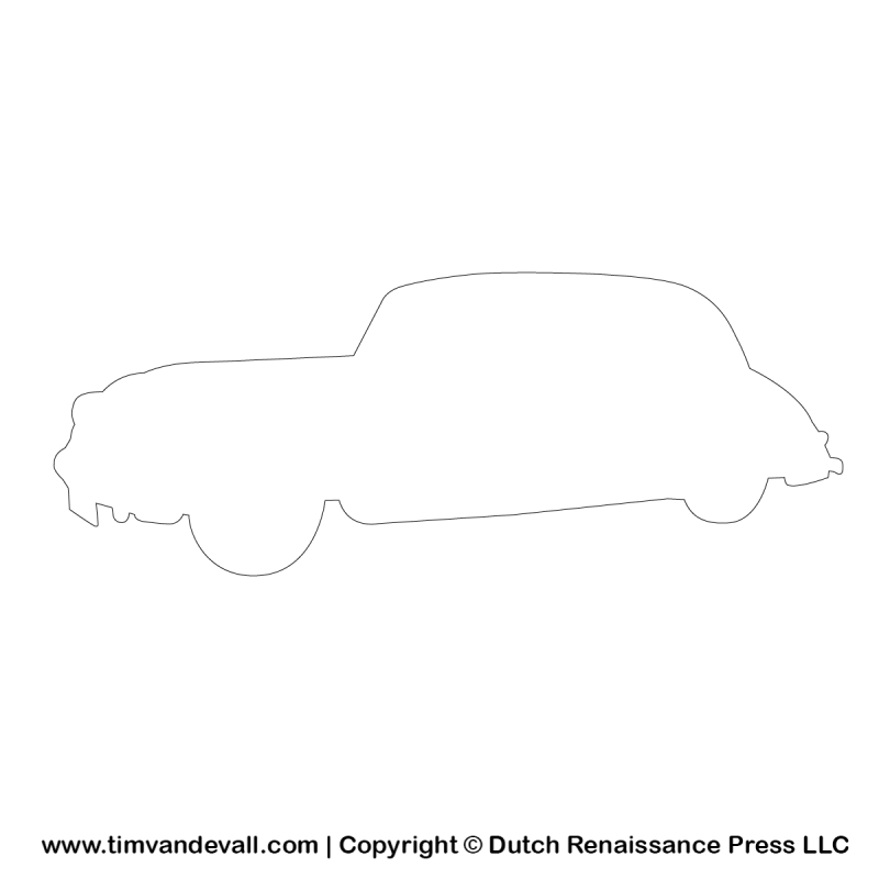 automobile-outline - Tim's Printables