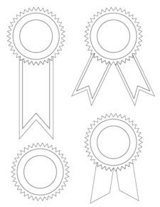 Blank Award Ribbons - Tim's Printables