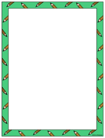 Back to School Borders - Tim's Printables