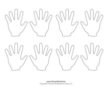 Blank Hand Template Printables | Handprint Templates