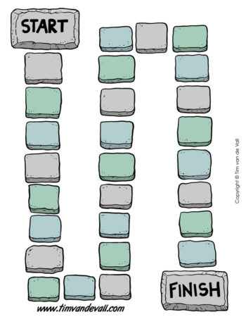 Blank Board Game Template Printables | Make Your Own Board Game - PDF