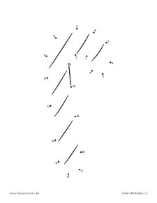 Candy Cane Dot-to-Dot - Tim's Printables
