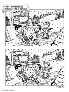 Christmas Spot the Difference #1 - Tim's Printables
