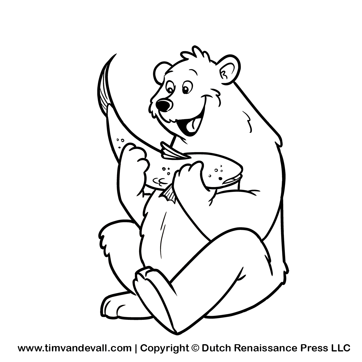 bear-bw-clipart - Tim's Printables