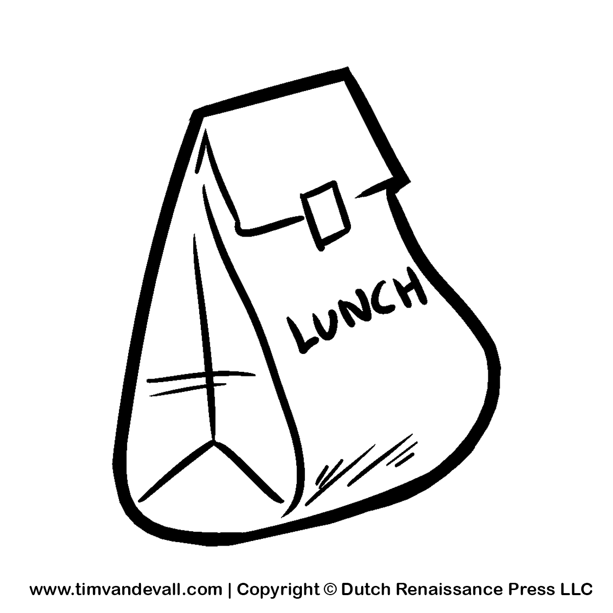 Lunch Clipart Zwart Wit