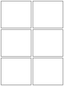 Comic Book Paper Templates - Tim's Printables