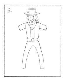 Cowboy Drawing Tutorial | Draw a Cowboy | Drawing Tutorials for Kids