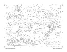 December Extreme Difficulty Dot-to-Dot - 800 Dots - Tim's Printables