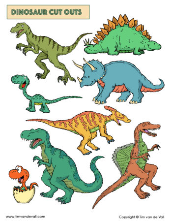dinosaur cut outs - Tim's Printables