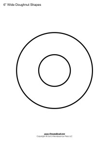 Printable Donut Templates | Blank Doughnut Shapes