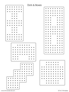 Dots and Boxes - Tim's Printables