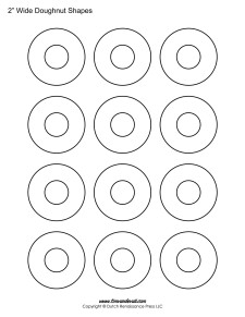 Printable Donut Templates | Blank Doughnut Shapes