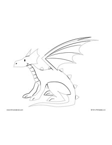 Dragon Tracing Sheet - Tim's Printables