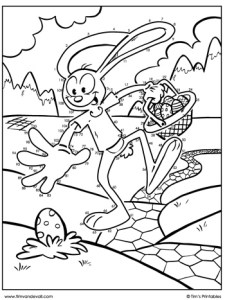 Easter Bunny Dot-to-Dot - Tim's Printables
