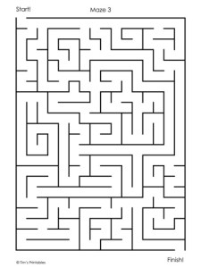 Easy Mazes Vol. 1 - Tim's Printables