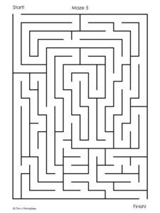 Easy Mazes Vol. 1 - Tim's Printables