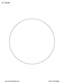 Circle Templates | Blank Shape Templates | Free Printable PDF