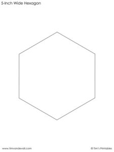 Blank Hexagon Templates | Printable Hexagon Shape PDFs