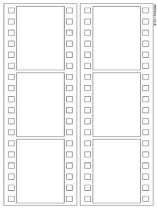 Film Strip Templates - Tim's Printables
