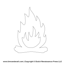 fire-outline - Tim's Printables