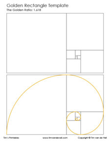 golden rectangle template-500 - Tim's Printables