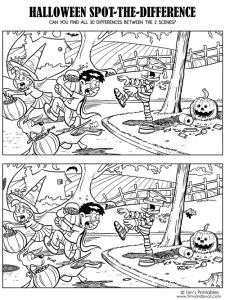 Snowman Family Spot the Difference - Tim's Printables