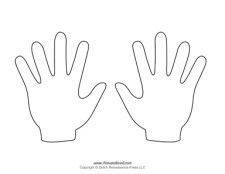 Blank Hand Template Printables | Handprint Templates