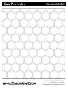 Honeycomb Template & Honeycomb Pattern