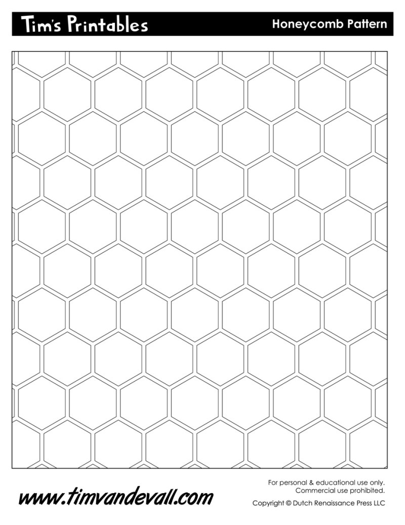 Honeycomb Template - Tim's Printables