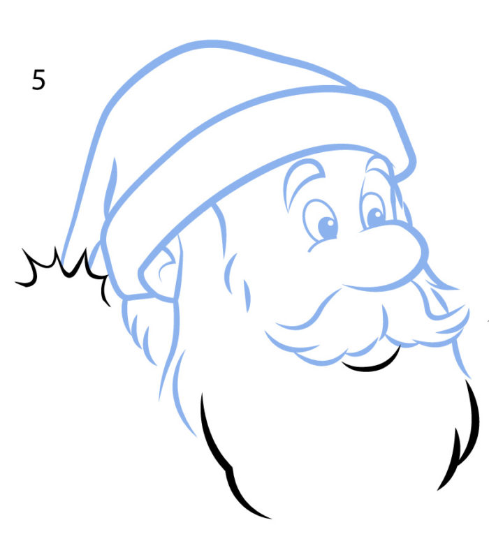 How to Draw Santa Claus in 8 Easy Steps - Tim's Printables