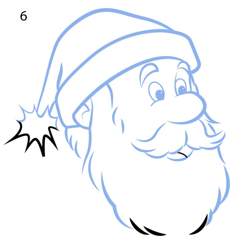 How to Draw Santa Claus in 8 Easy Steps - Tim's Printables